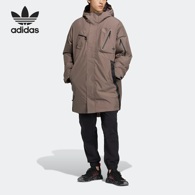 Adidas/阿迪达斯正品UTILITY DOWN 男子连帽运动羽绒服HS9470