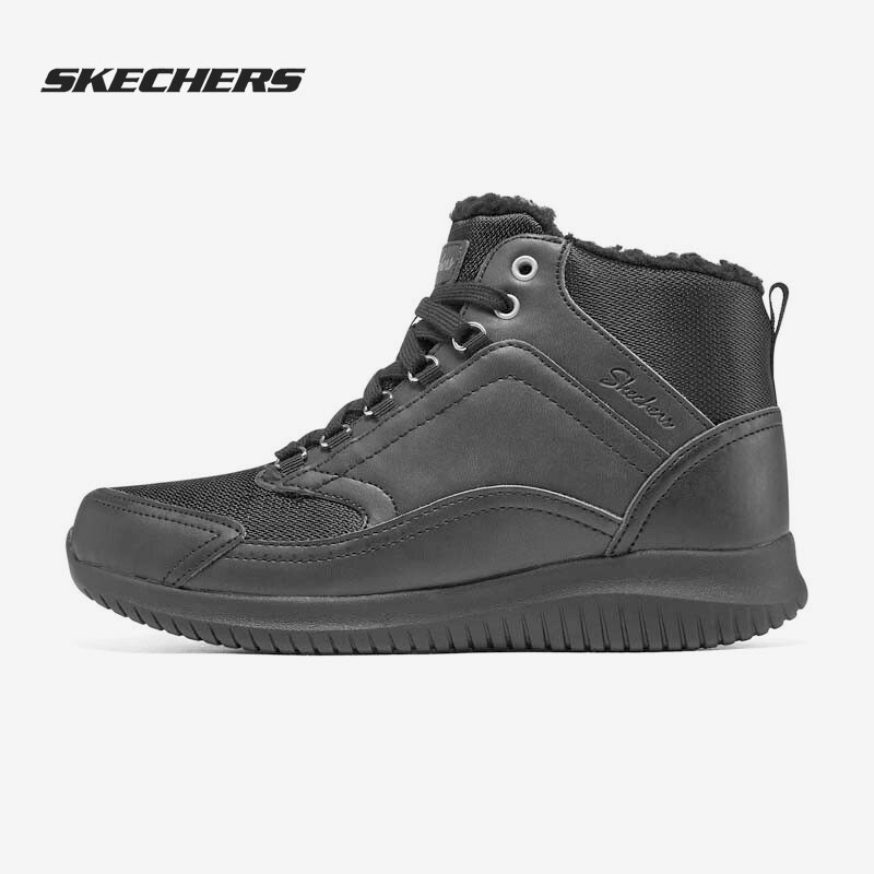 Skechers/斯凯奇正品新款女子加绒高帮运动保暖耐磨休闲鞋