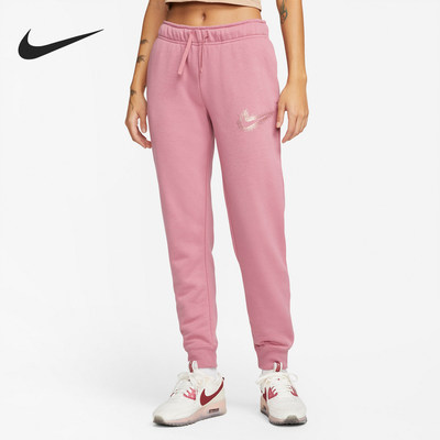 Nike/耐克正品新款女士加绒保暖针织运动休闲长裤DQ6768-667