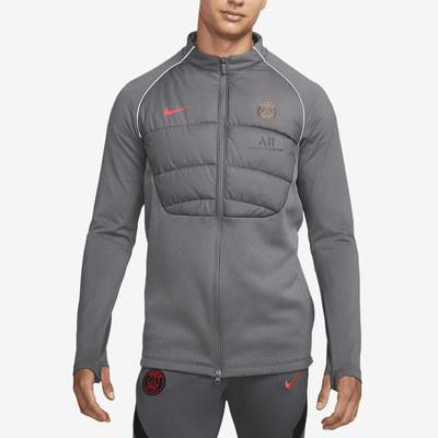 Nike耐克正品巴黎圣日耳曼男印花绗缝拉链保暖夹克DN4953-026