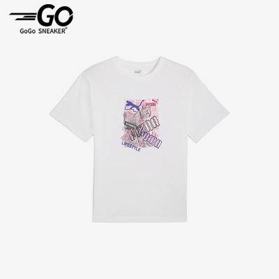 Puma/彪马正品GRAPHICS品牌字母吸汗圆领T恤经典女短袖683242-02