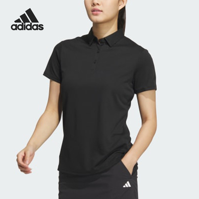Adidas/阿迪达斯正品女士高尔夫翻领运动短袖POLO衫JF0990