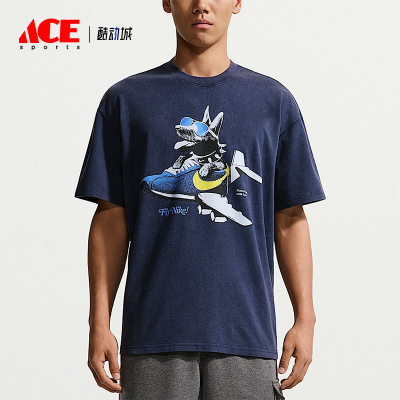Nike/耐克正品Sportswear男士时尚透气复古图案短袖T恤IR7585-410