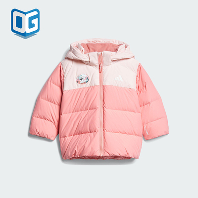 Adidas/阿迪达斯正品IN GFX DOWN JKT婴童连帽保暖羽绒服KC5395