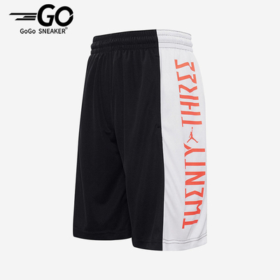 Nike/耐克正品JORDANAJ1新款男黑白色休闲篮球短裤CI0018-011