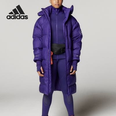 Adidas/阿迪达斯正品 SMC 女子冬季保暖连帽运动棉衣FU3607