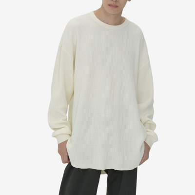 New Balance新百伦正品男纯色圆领套头运动长袖T恤AMT35091-SST