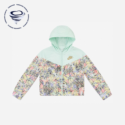 Nike/耐克正品春秋大童时尚图案拉链宽松夹克外套DR8516-394
