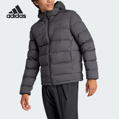 Adidas/阿迪达斯正品当季新款男子保暖连帽羽绒服IK3174