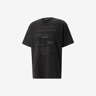 Puma/彪马正品男士复古字母印花圆领套头短袖T恤621702-01
