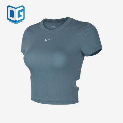 Nike/耐克正品2025夏季款女士针织修身经典运动短袖HJ0720-006