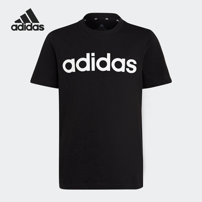 Adidas/阿迪达斯正品新款大童运动圆领运动短袖T恤HR6400