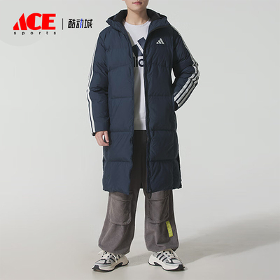 Adidas/阿迪达斯正品2025冬季款男士日常连帽保暖羽绒服KC2499
