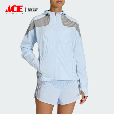 Adidas/阿迪达斯正品2025冬季款女士日常连帽拼接休闲外套KB1517