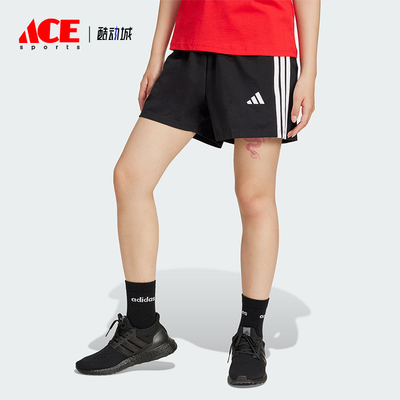Adidas/阿迪达斯正品W 3S SJ SHO女士高腰经典运动经典短裤JD0908