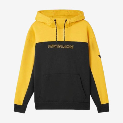 New Balance新百伦正品拼接套头男款休闲运动卫衣AMT04368-BK