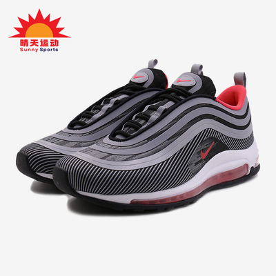 Nike/耐克正品AIRMAX97新款男黑灰色橡胶鞋跑步鞋918356-010