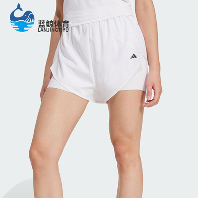 Adidas/阿迪达斯正品2025夏季款女士高腰经典运动训练短裤KB3141