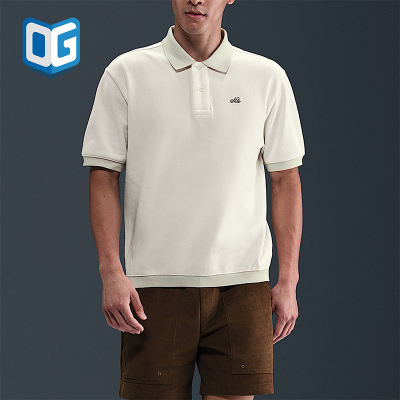Nike/耐克正品2025男士日常厚实翻领宽松休闲运动短袖HV0885-133