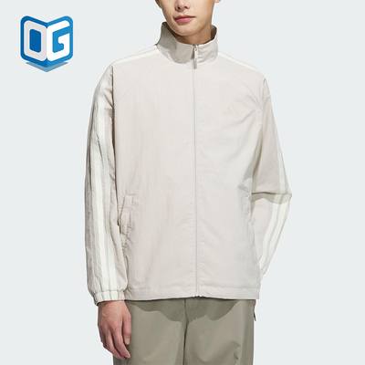 Adidas/阿迪达斯正品2025春款男士经典休闲插肩袖户外外套KC3894