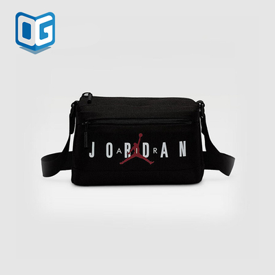 Nike/耐克正品JORDAN男女款时尚拉链单肩经典斜挎包IB8478-010