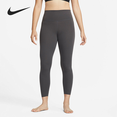 Nike/耐克正品新款女灰色跑步训练瑜伽修身经典紧身裤CJ3802-254