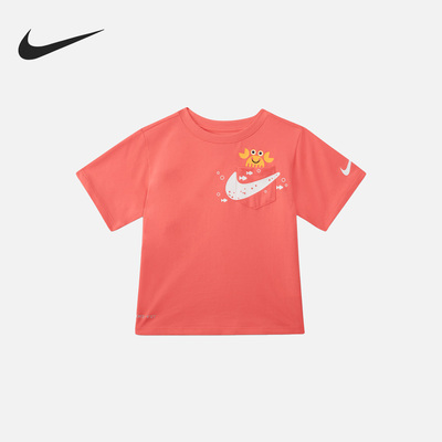 Nike/耐克正品夏季小童薄款休闲运动透气短袖T恤FQ6937-100