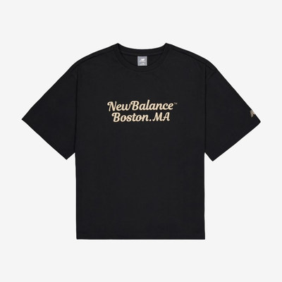 New Balance新百伦正品男字母印花舒适休闲运动T恤AMT51320-BK