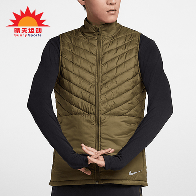 Nike/耐克正品新款男士时尚简约跑步运动棉马甲AH0547-395
