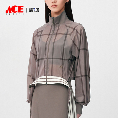 Adidas/阿迪达斯正品2026女士短款时尚经典立领运动外套KX4645