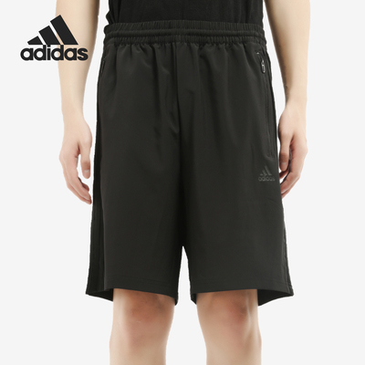 Adidas/阿迪达斯正品男子宽松透气休闲运动五分短裤 FT2837