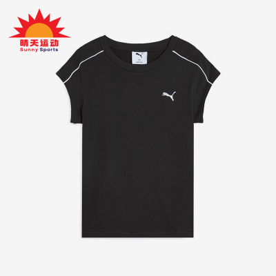 Puma/彪马正品2025夏季款女士透气训练经典针织运动短袖631715-92