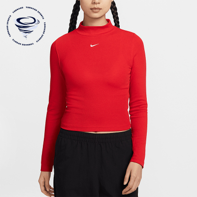 Nike/耐克正品新款女士时尚简约紧身运动长袖T恤DV7881-657