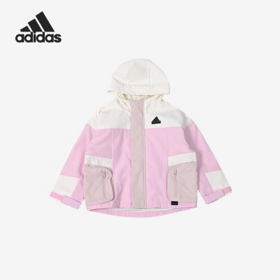 Adidas/阿迪达斯正品当季新款小童梭织运动休闲外套JE8645