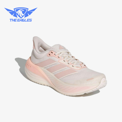 Adidas/阿迪达斯正品SUPERBOUNCE新款女经典粉米白色跑步鞋KK2374