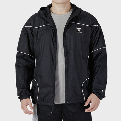 UA/安德玛正品Pjt Rck Brahma Jkt男士连帽训练夹克1373580-001