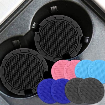 极速2PaCS Car Cup Holder Coaster Soft Rubber Pad Set Car Coa