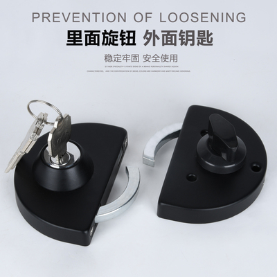 新品双边玫瑰金移门锁具 不锈钢包边门锁推拉门钩锁GTT-YKMS003