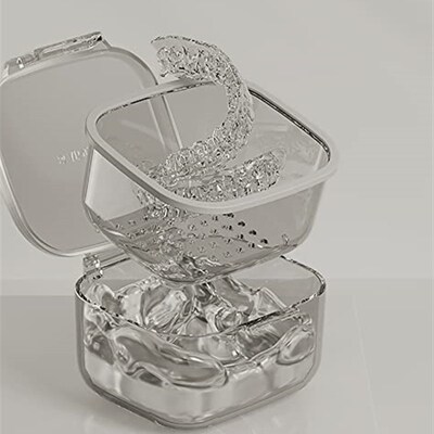 极速Retainer Case  Retainer Cleaner CHase  Unique Denture Ba