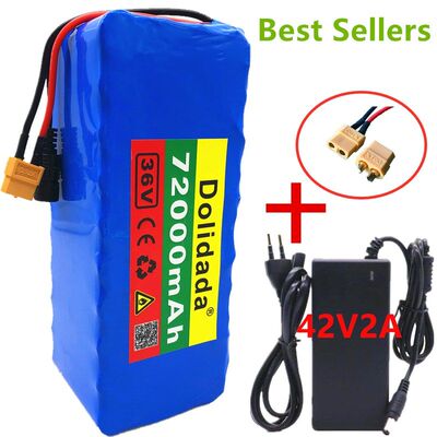 极速XT60 interface 36V battexry 10S4P 72Ah Battery Pack 1000