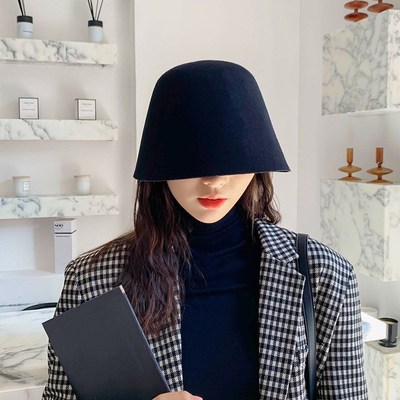 极速Vintage Bucket Hat Cap Panzama Women Men Vintage Winter