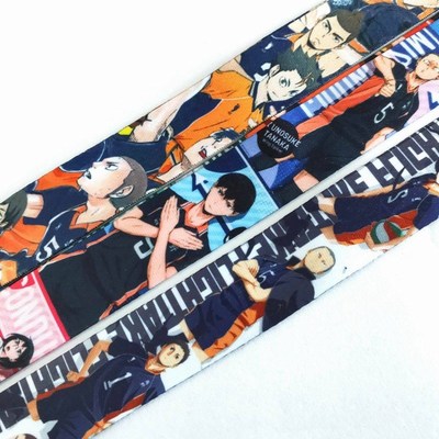 极速Anime Haikyuu Lanyard Car KeyD Mobile Phone Hang Rope ID