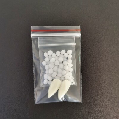 新品2pc Resin vammpire teeth fangs halloween Props diy teeth
