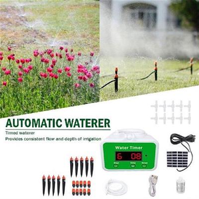 极速Watering Irrigation Timer Solar/USB ChRarging Garden