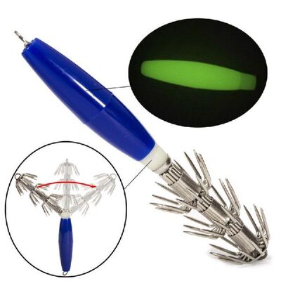 极速Squid Jig Hooks Saltwater FishingH Hard Fishing Baits Tr