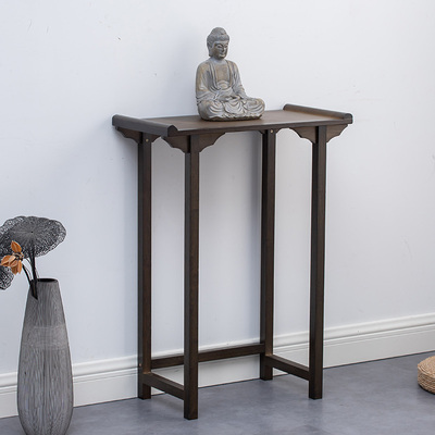 速发新中式财桌实木玄关柜子农村佛龛香神家用简约供案香火桌佛台