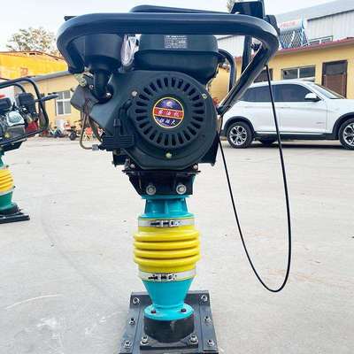 HCD90电动冲击夯价格常青振动打夯机地基跳跳夯参数