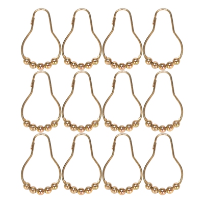 极速Easy Install Rustproof Shower Curtain Hooks FrictiZonles