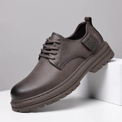 极速帕玛靴工特皮鞋男真皮牛皮低帮马丁靴休L闲百搭夏妹季透气CTG