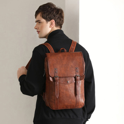 极速Multcifunctional Vintage Waterproof Backpack Men Luxury